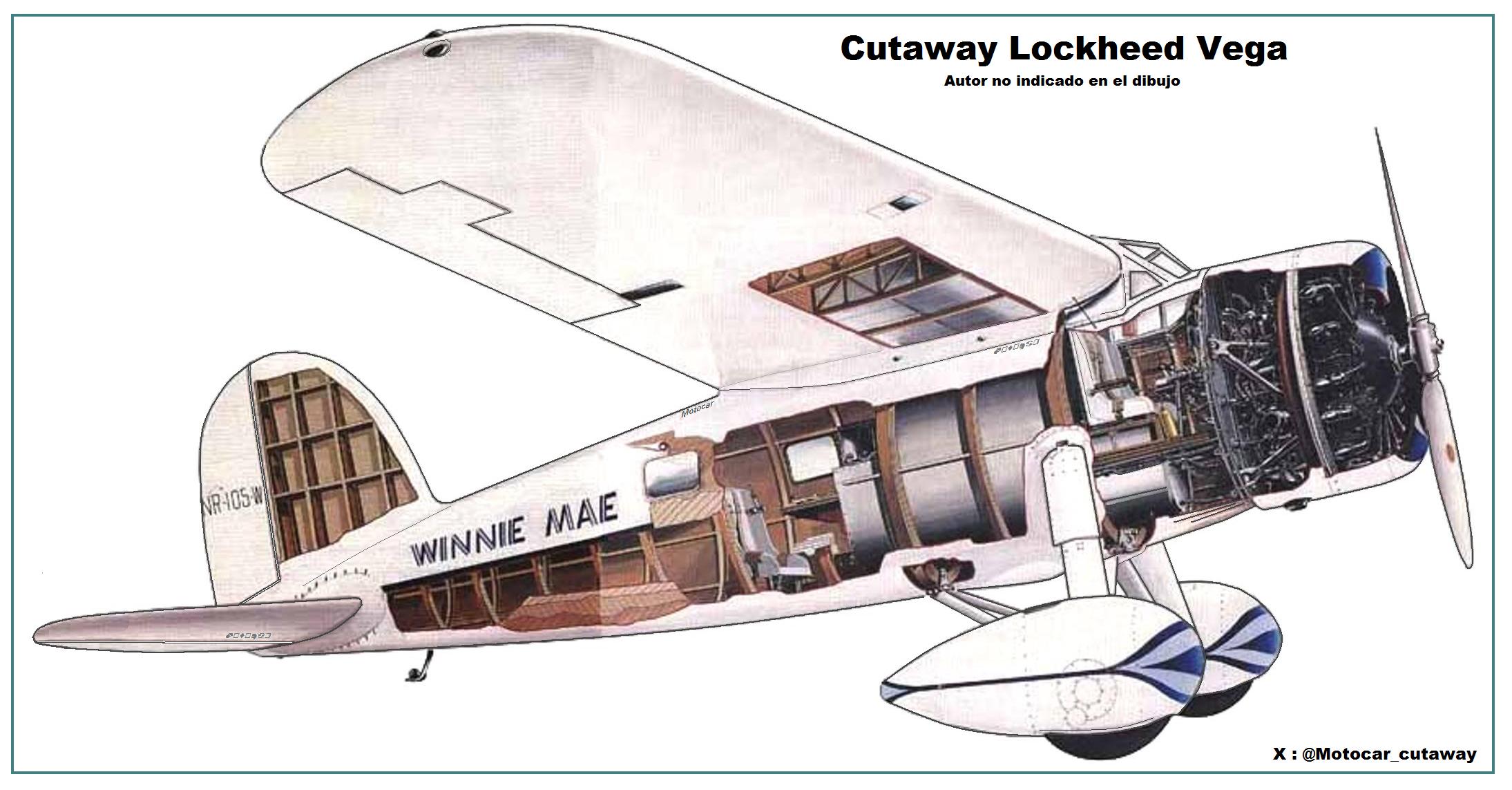Cutaway Lockheed Vega, Wiliy Post :: Mycity-Military.com